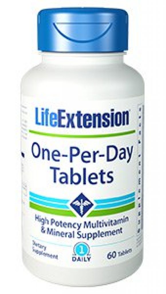 Life Extension One-Per-Day Tablets, 60 Multivitamin tablets - Weight ...